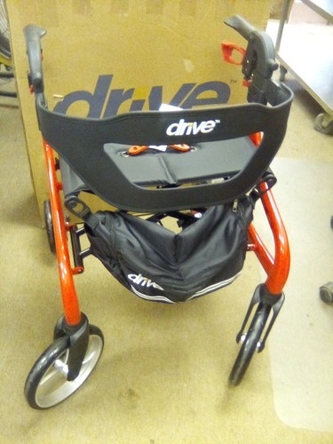 Drive Nitro Sprint Rollator Red Foldable Walker | eBay