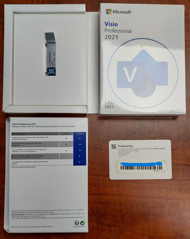 Microsoft Visio 2021 Professional - Retail Box - New - USB & key | eBay