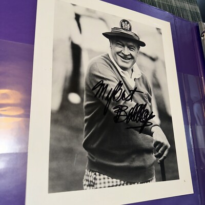 Bob Hope Signed Autographed 8x10 Photo Golfing Legendary Stand Up ...