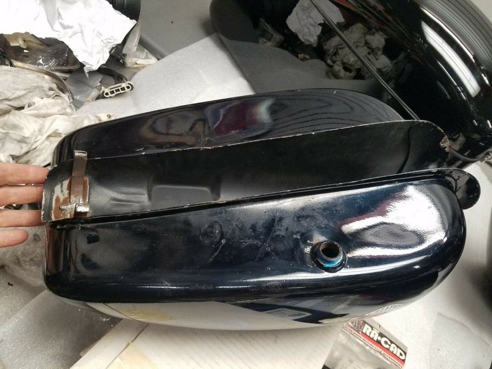 Harley Ghost Flame AMF Harley Superglide Gas tank Shovelhead Roadster ...