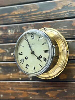 Nautical Royal Mariner Brass Mechanical Key Winding German Schatz Wall ...