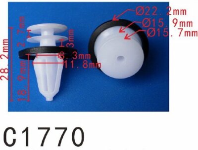 20pcs door trim Retainer Fit Ford W713297S300 Fastener - Autobahn88 ...