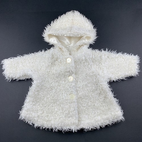 Girls size 000, Target, cream faux fur jacket, GUC | eBay Australia