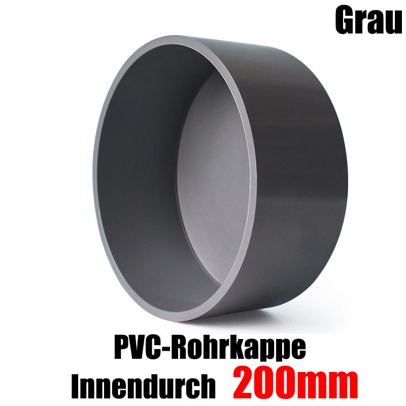 PVC Rohr Endkappe Deckel Endstecker Stopfen Fitting ø20mm~200mm Weiß ...