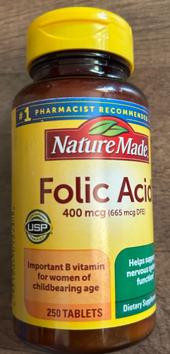 Nature Made Folic Acid 400 mcg-250 Tablets 31604012748| eBay