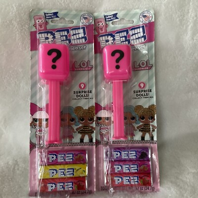 LOT 2 X PEZ LOL Surprise Dolls Dispenser w/Candy and Mystery Surprise ...