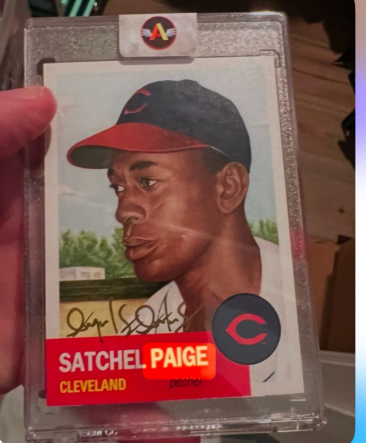 🔥2024 Topps MLB Living Set Satchel Paige signed by Angel Aviles- the ...