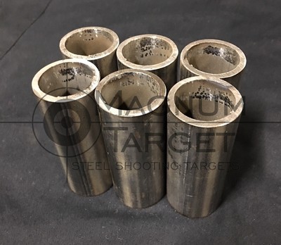 Steel Target Dueling Tree Pivot Tubes DIY Kit 6pc 3” TUBES ONLY 1" ID 1 ...