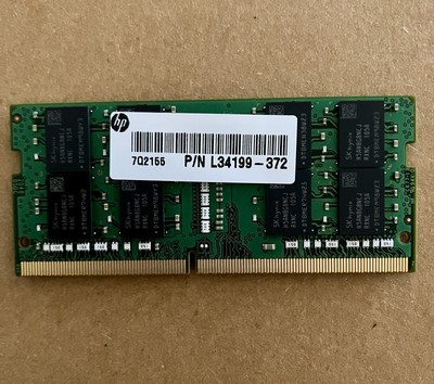 HP (1x16GB) 3200 MHz 260-pin SODIMM DDR4 SDRAM RAM Module (L34199-372 ...