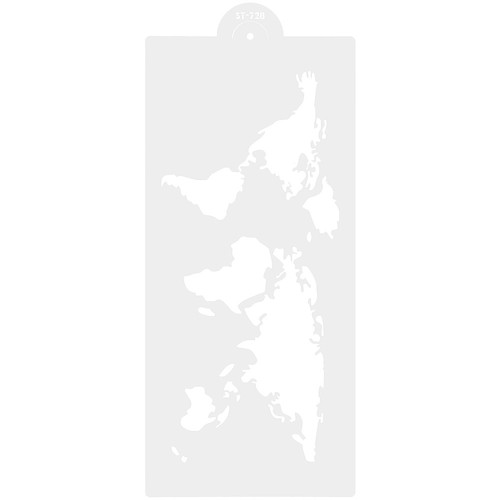 Map Cake Mold Earth Stencil for Cakes Template Mother Travel World | eBay