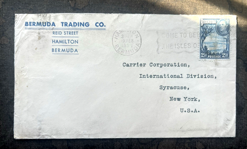 BERMUDA HAMILTON POSTAL COVER HISTORY to US 1938 | eBay