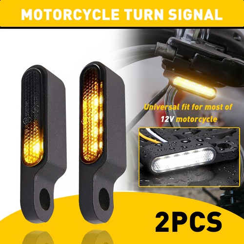 Motorcycle LED Turn Signals Amber Blinker Running Light For Yamaha ...