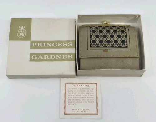 VINTAGE 1960s NOS Princess Gardner Tri-Partite French Purse Wallet NIB ...