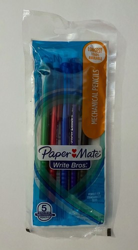 Paper Mate Write Bros Mechanical Pencils, 0.7mm, HB #2, Assorted Colors ...