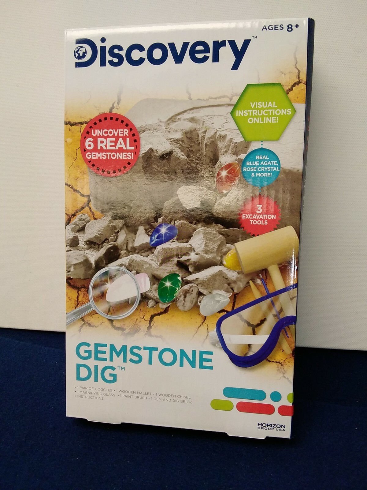 Discovery Gemstone Dig Ages 8+ Visual Instructions Online Includes 3 ...