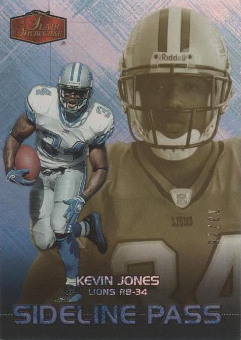 2006 Flair Showcase - Sideline Pass Kevin Jones #247 Legacy /75 for ...