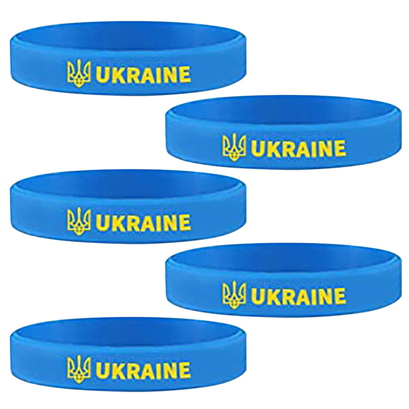1PC Soccer Ukraine Country National Flag Wristband Sport Elastic ...