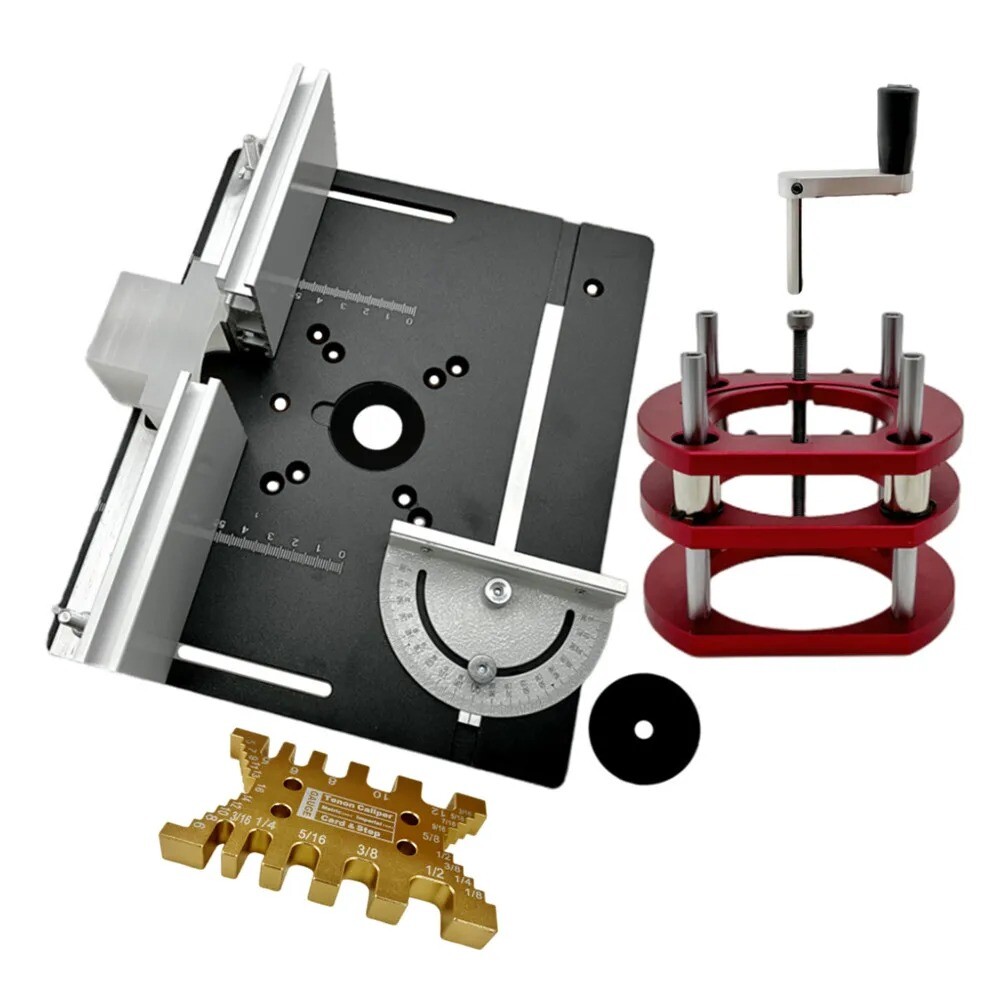 Woodworking Router Lift System and Aluminum Top Plate for 65mm Diameter ...