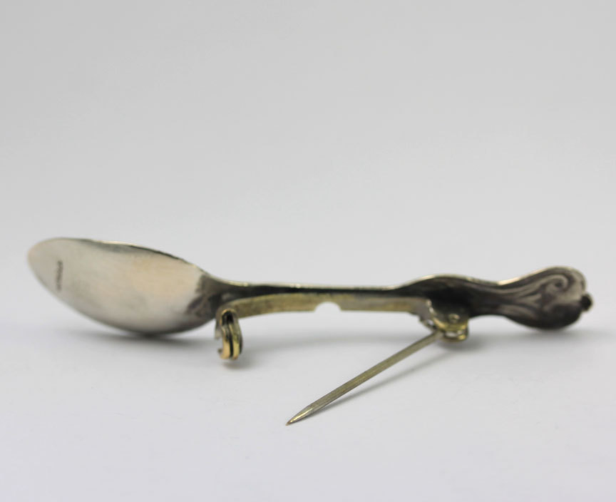 Vintage Sterling Silver Small Spoon Brooch Pin | eBay