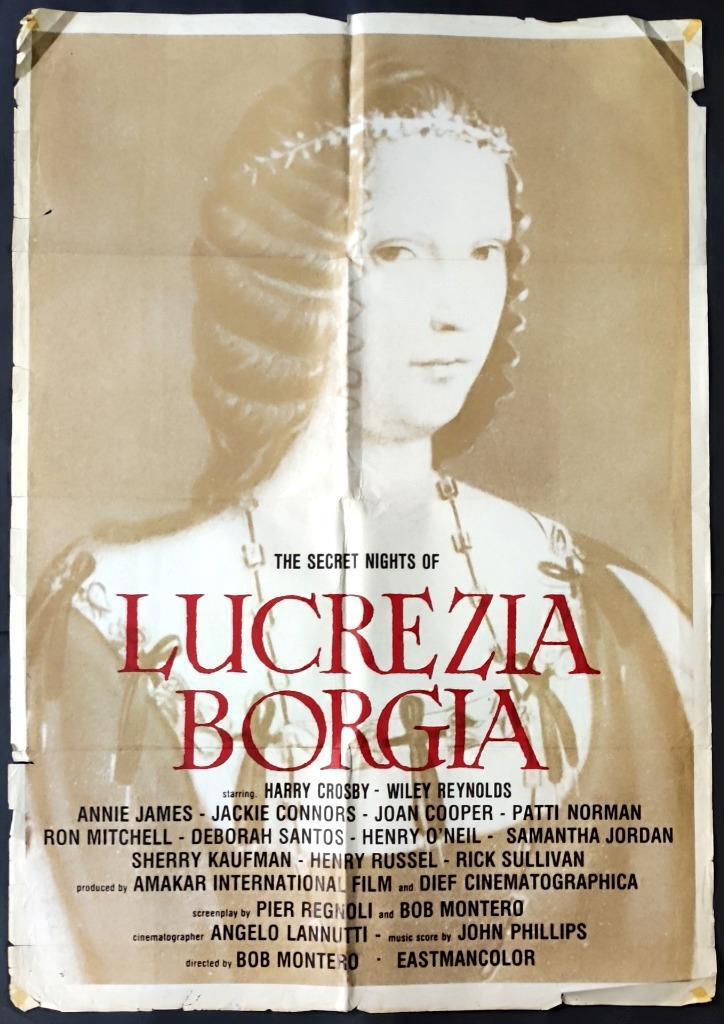 Sirpa Lane SECRET NIGHTS OF LUCREZIA BORGIA original movie poster 3073 ...
