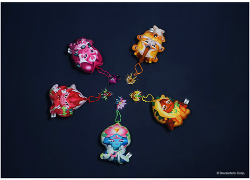 NEW Cookie Run OvenBreak Dragon Cookies Plush Keyring Keychain Toy Set ...