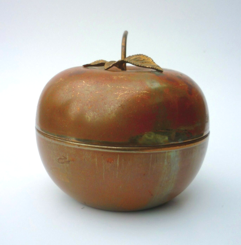 Antique Vintage Art Deco Apollo Apple Brass Bowl Box | eBay
