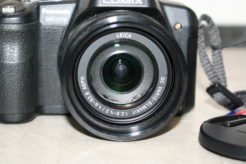 Panasonic LUMIX DMC-FZ18 8.1MP Digital Camera w/ Battery, Charger & 2GB ...