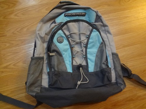 PROSPORT BACKPACK, BLACK & GRAY BLUE 17x14x7 | eBay