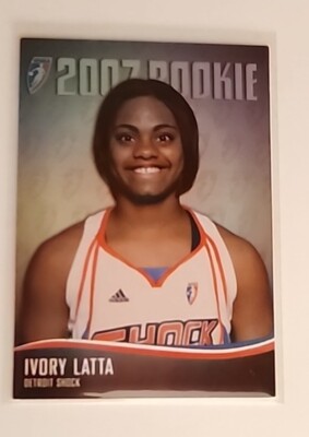 2007 Rittenhouse WNBA Rookie Ivory Latta #RC11 Detroit Shock 371/444 RC ...