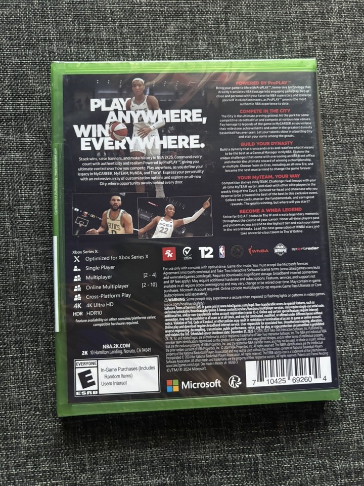 NBA 2K25 [ WNBA Special Edition ] (XBOX SERIES X ) NEW | eBay