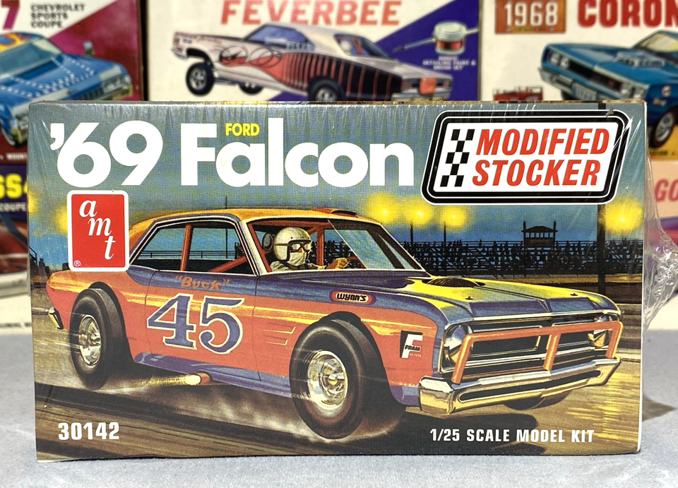 AMT/ERTL 1969 FORD FALCON "MODIFIED STOCKER" KIT#30142 MPC 1/25 MINT ...