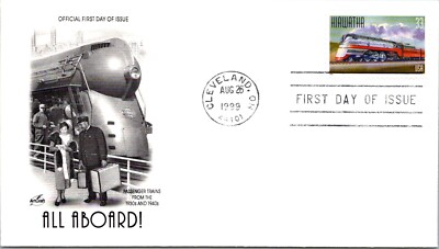 FDC 1999 SC #3337a Artcraft Cachet, Hiawatha - Cleveland, Oh - Single ...