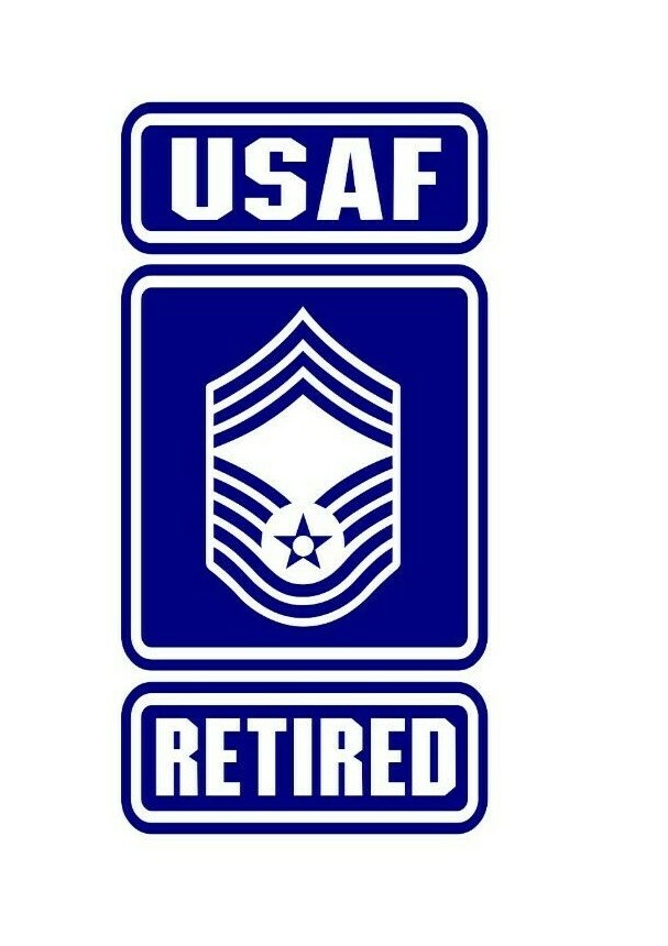U.S Air Force Enlisted Ranks Vinyl Decal Sticker E2/E3/E4/E5/E6/E7/E8 ...