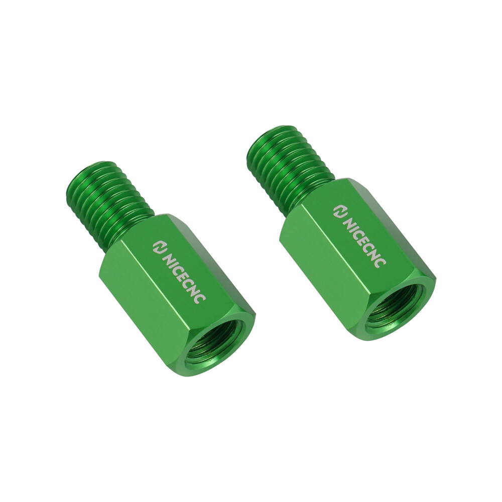 CNC M10x1.25 Mirror Risers Extender Extension Adapters For Kawasaki ...