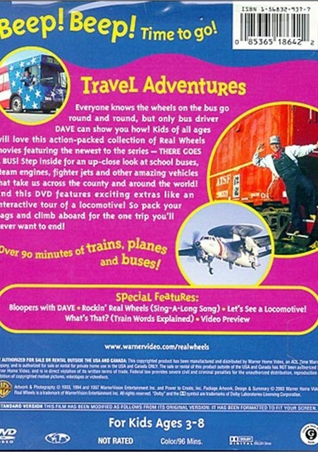 Real Wheels - Travel Adventures (DVD, 2003) for sale online | eBay