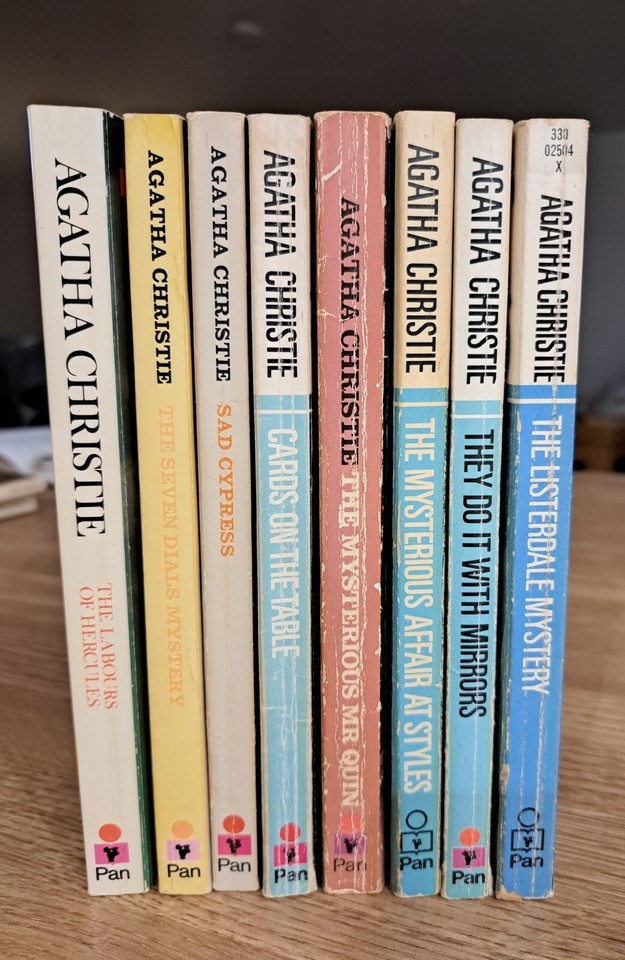 Set of 8 Agatha Christie Vintage Pan Paperback Books 1970s & 80s | eBay UK