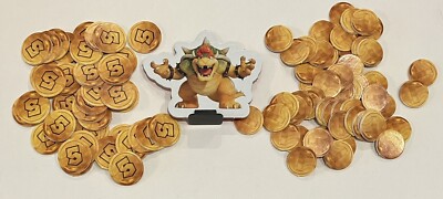 Super Mario Bros Monopoly Coin Tokens & Bowser Replacement Piece Board ...