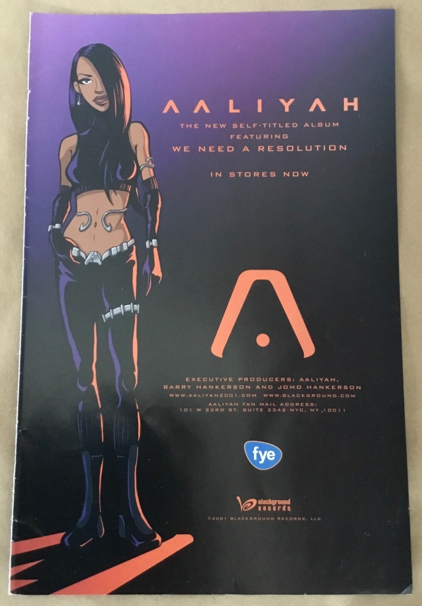 Aaliyah We Need A Resolution AALIYAH 2001 Ad In Animated Character For