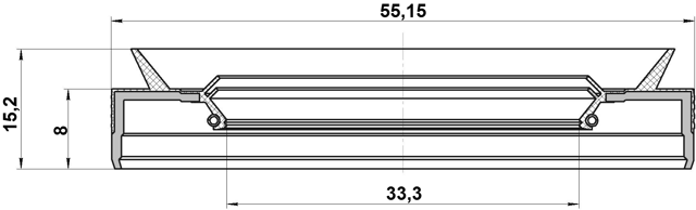 Oil Seal Axle Case 35X55X8X15.2 FEBEST 95PEY-35550815C OEM 2960A032 | eBay