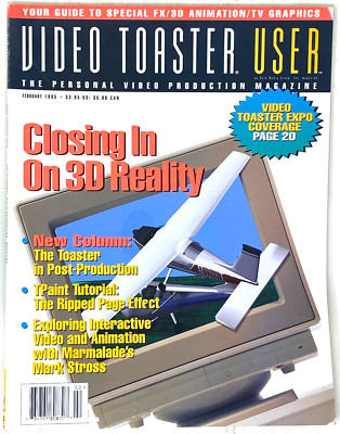 Video Toaster User - February 1995 - Closing in on 3D Reality | eBay