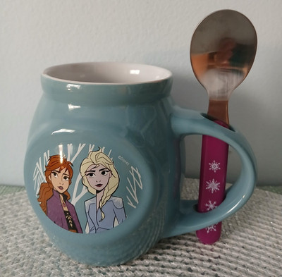 Disney Mug Frozen Elsa & Ana 2019 Frankford Candy LLC Ceramic Glazed 14 ...
