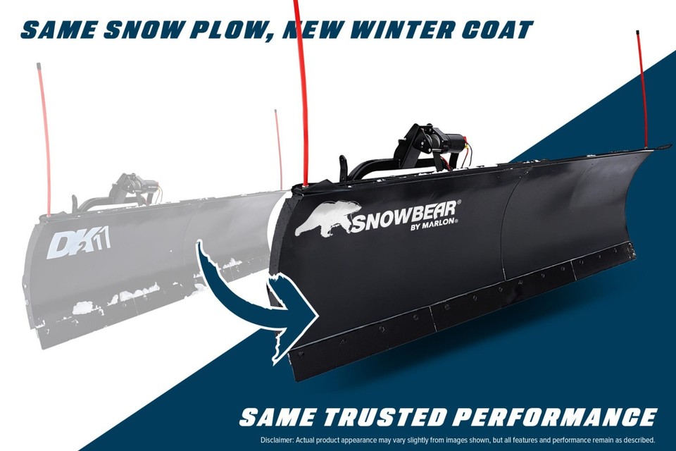 Ford SnowBear 88" x 26" Universal Mount T-Frame Snow Plow Kit w/ Winch ...