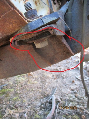 57 FORD CAR LEFT DRIVER FRONT FIREWALL BODY FRAME MOUNT BRACKET ...