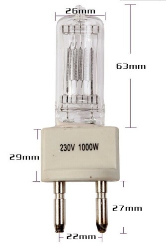 1x1000W BULB FRESNEL TUNGSTEN HALOGEN VIDEO CONTINUOUS LIGHTING PRO ...