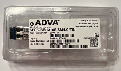ADVA OPTICAL NETWORKING SFP GBE 1310S SM LC TIN Transceiver Module | eBay