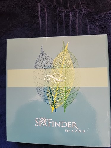 AVON Spafinder Stone Therapy Gift Set Metal Tin - Candles Stones Voile ...