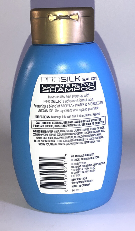 Pro Silk Salon Argan Oil Shampoo Clean & Repair With Moroccan 14 Oz-NEW ...
