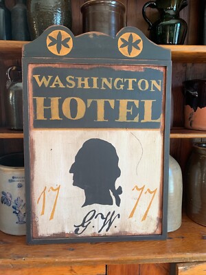 Primitive, Colonial, Early American, Wooden Tavern Sign | eBay