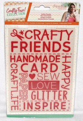 Crafters Companion Crafty Friends Embossing Folder Crafty Fun ...