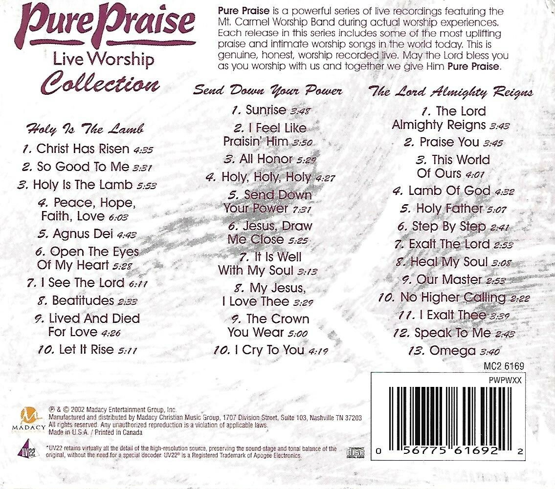 Pure Praise: Live Worship [Box] by Various Artists (CD, 2002, 3 Discs ...